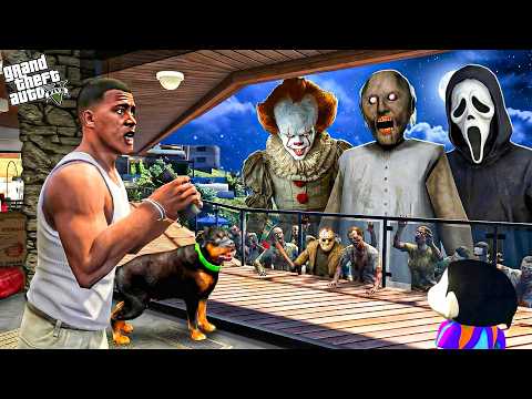 Franklin & Shinchan Attack Jason and Pennywise in Los Santos! 👹🤡 | GTA 5