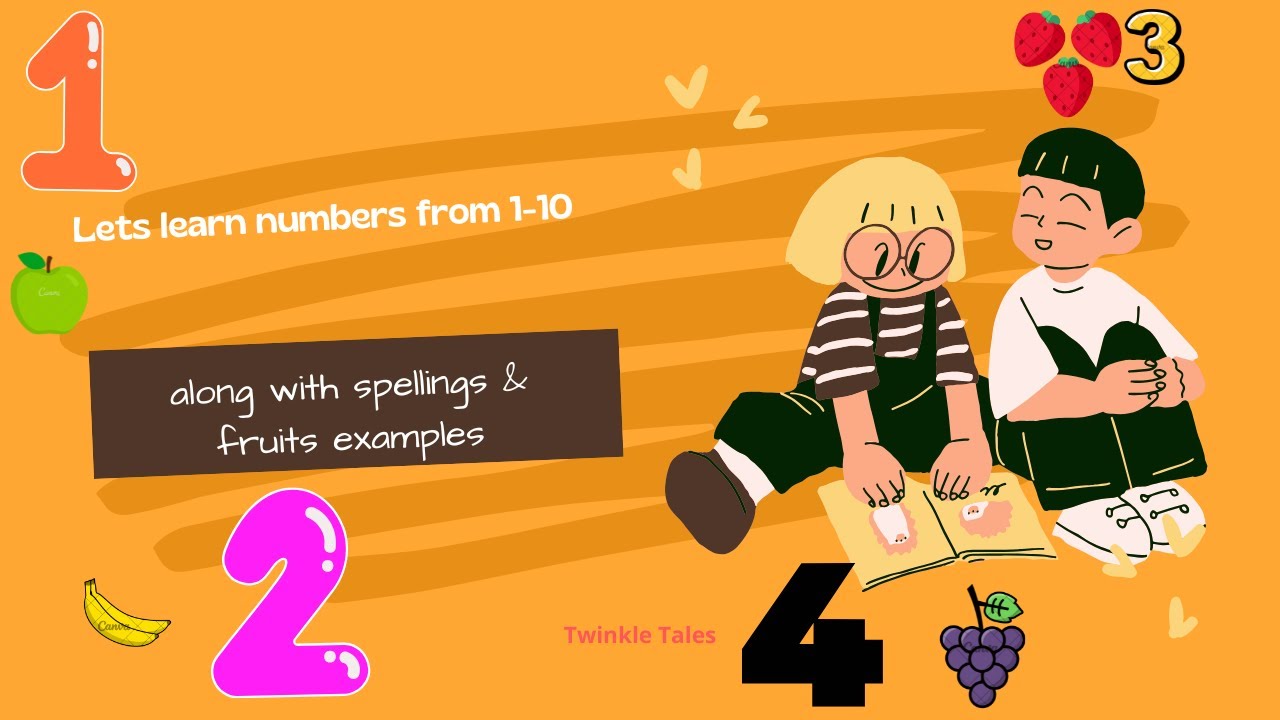 Number Spelling Song 1 to 10 with Fruits 🍓 | Learn Numbers with Fruit ...