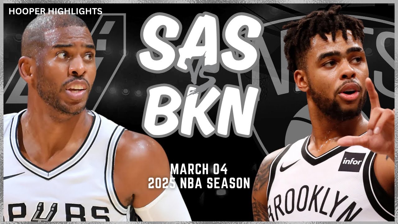 San Antonio Spurs vs Brooklyn Nets Full Game Highlights | Mar 4 | 2025 ...