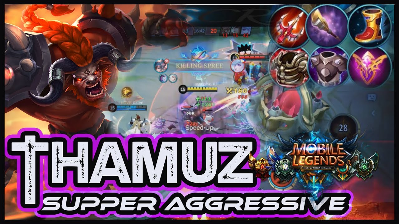 #thamuz FULL DAMAGE + FULL ATACK SPEED BUILD | 2022 - THAMUZ 2022 #mlbb ...