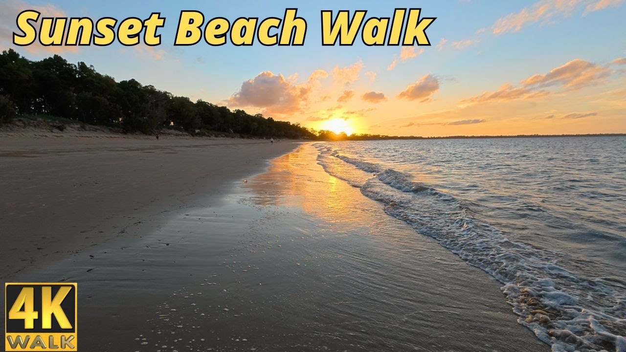 4k Sunset Beach Walk - Australia 🌴 - YouTube