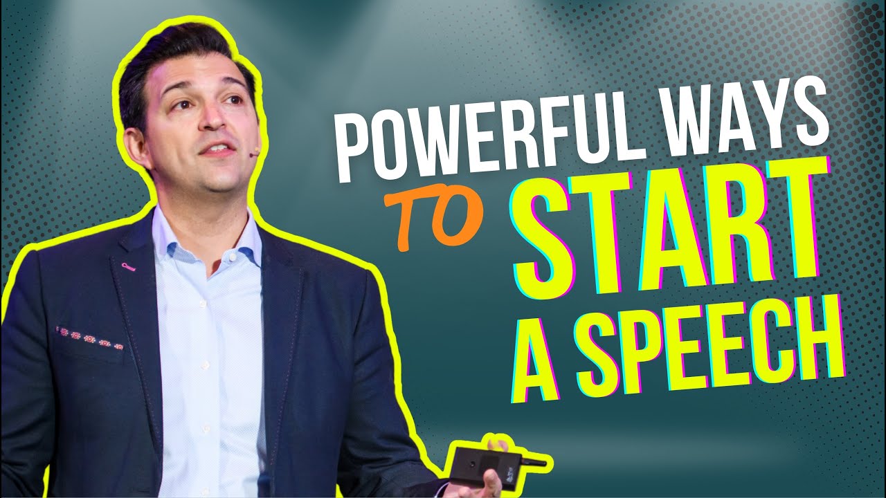 How To Start A Speech - YouTube