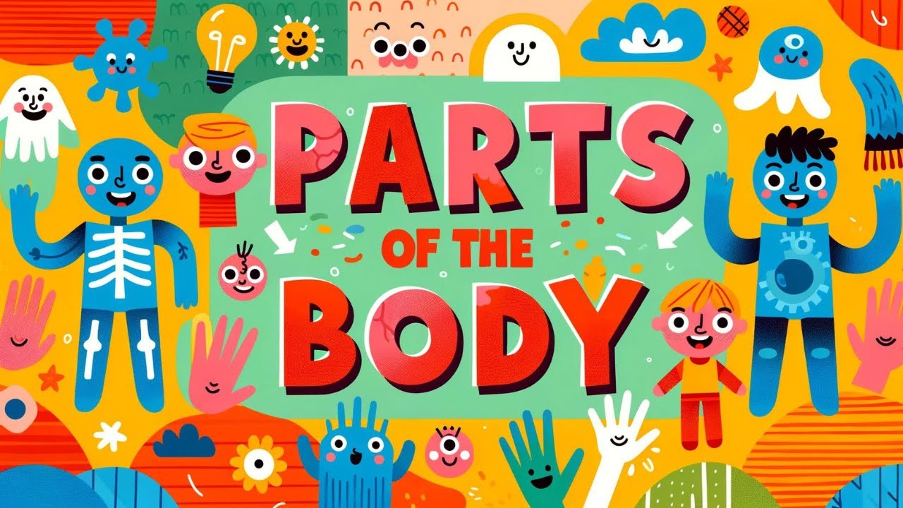 Kids vocabulary || Body parts || parts of the body ||Kinder garden ...