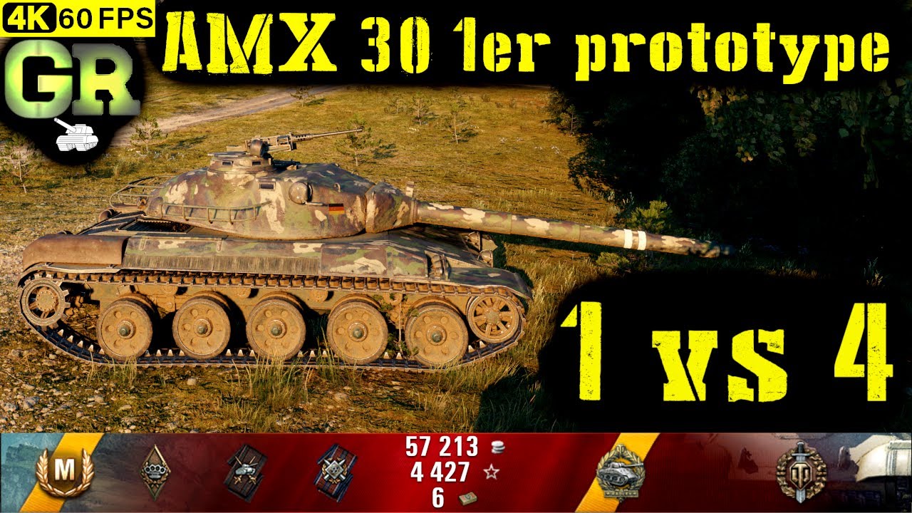 World of Tanks AMX 30 1er prototype Replay - 9 Kills 5.3K DMG(Patch 1.4 ...