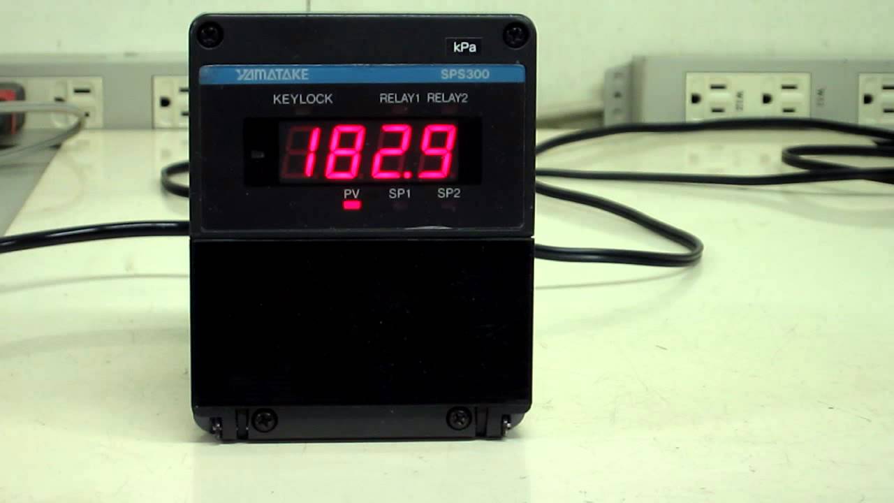 AZBIL SPS300B An intelligent pressure sensor / switch 動作確認 - YouTube