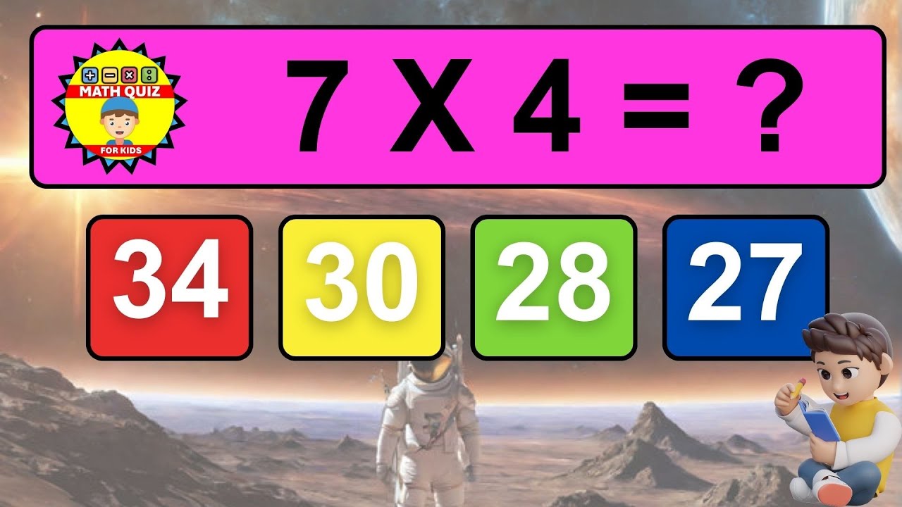 Maths Quiz for kids | Multiplication table Quiz for kids | Quiz Time ...