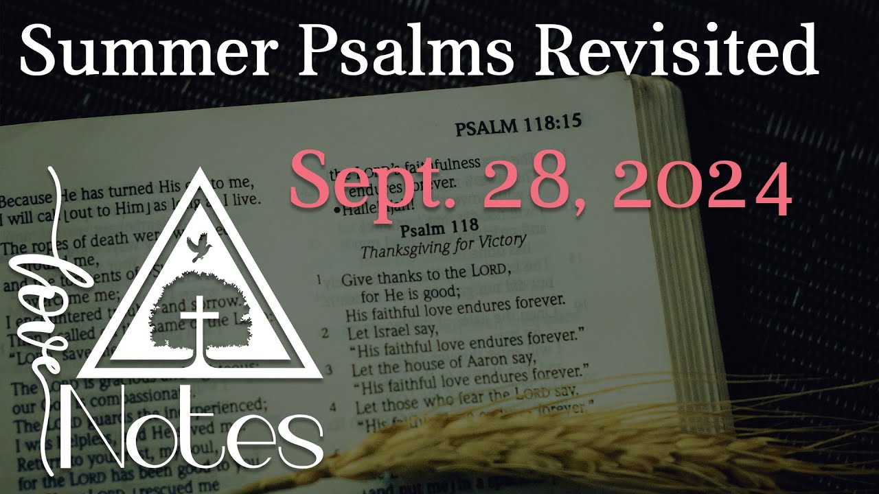 Love Notes Daily Devotions - Psalms Revisited, September 28 - YouTube