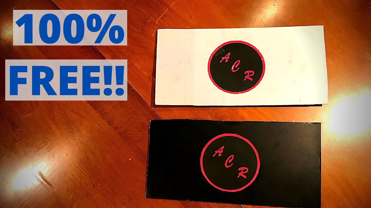 How To Make Your Own FREE License Plate Cover - For Any Vehicle! (DIY ...