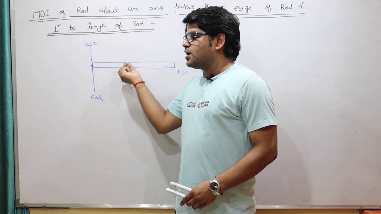 9. MOI of Rod about axis passes through one edge of Rod and ...