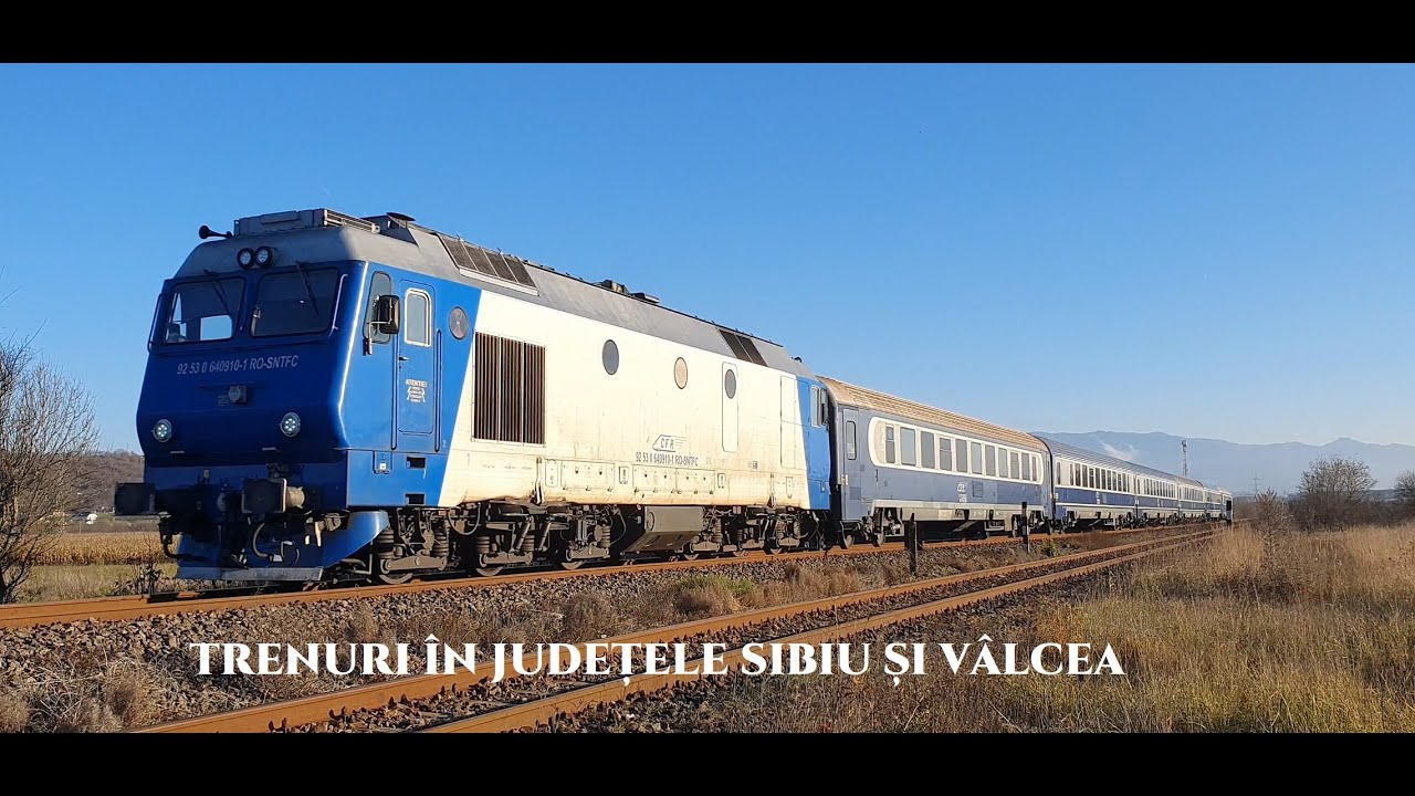 [4K] Trenuri de toamnă în județele Sibiu și Vâlcea - YouTube