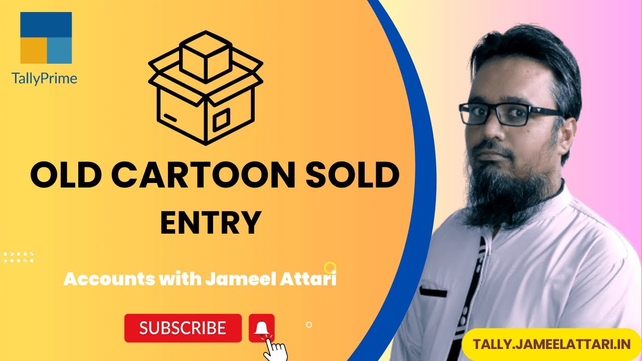 Old Cartoon Sold Entry in Tally Prime by Jameel Attari - YouTube