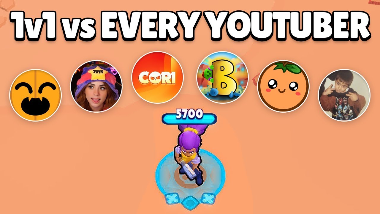 1v1ing EVERY Brawl Stars YouTuber - YouTube
