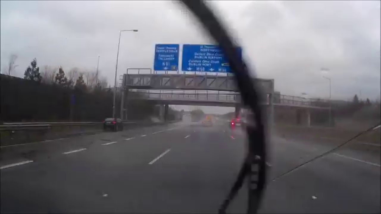 last minute exit on the M50 - YouTube