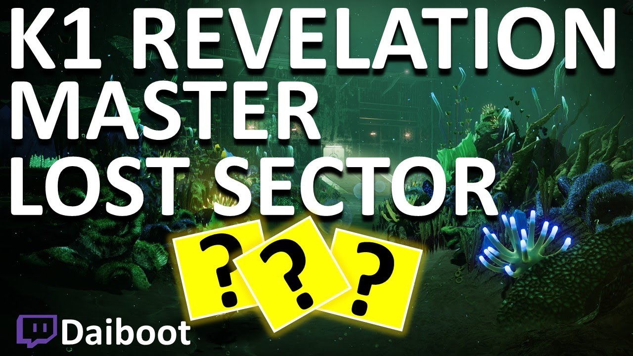Destiny 2 | Master Lost Sector K1 Revelation | Exotic Arms Armor | Master Lost Sector Today ...