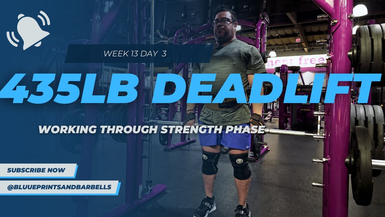Week 13 Day 3 More Deadlifts for Strength and 430LB deadlift - YouTube