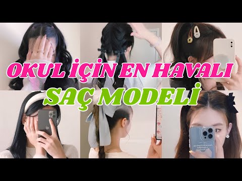 Okul için en havalı 10 saç modeli 🎀 OKULUN TARZ KIZI OL 💋