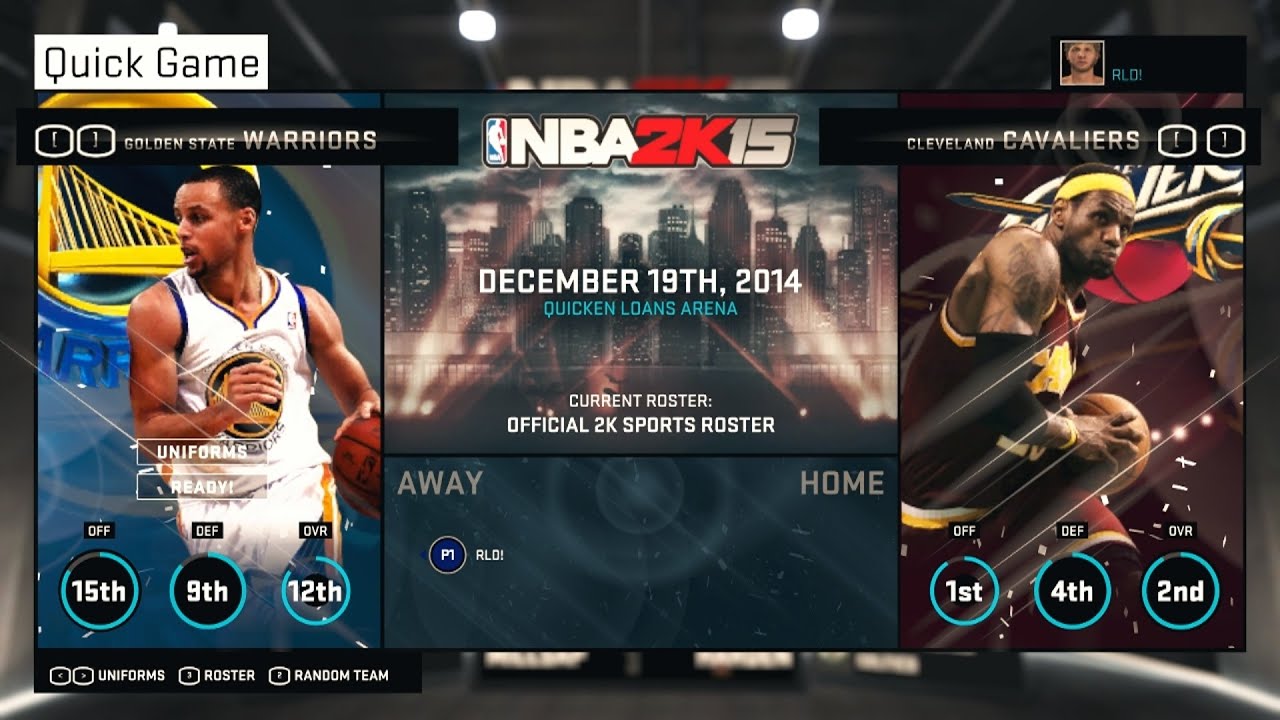 NBA 2K15 PC TEST Gameplay on AMD Radeon R7 M265 Match GOLDEN STATE ...