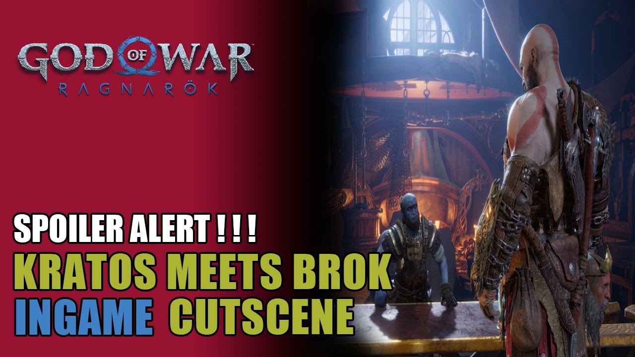 God of War Ragnarok Scene How Tall Atreus Has Grown - Brok Surprised ...