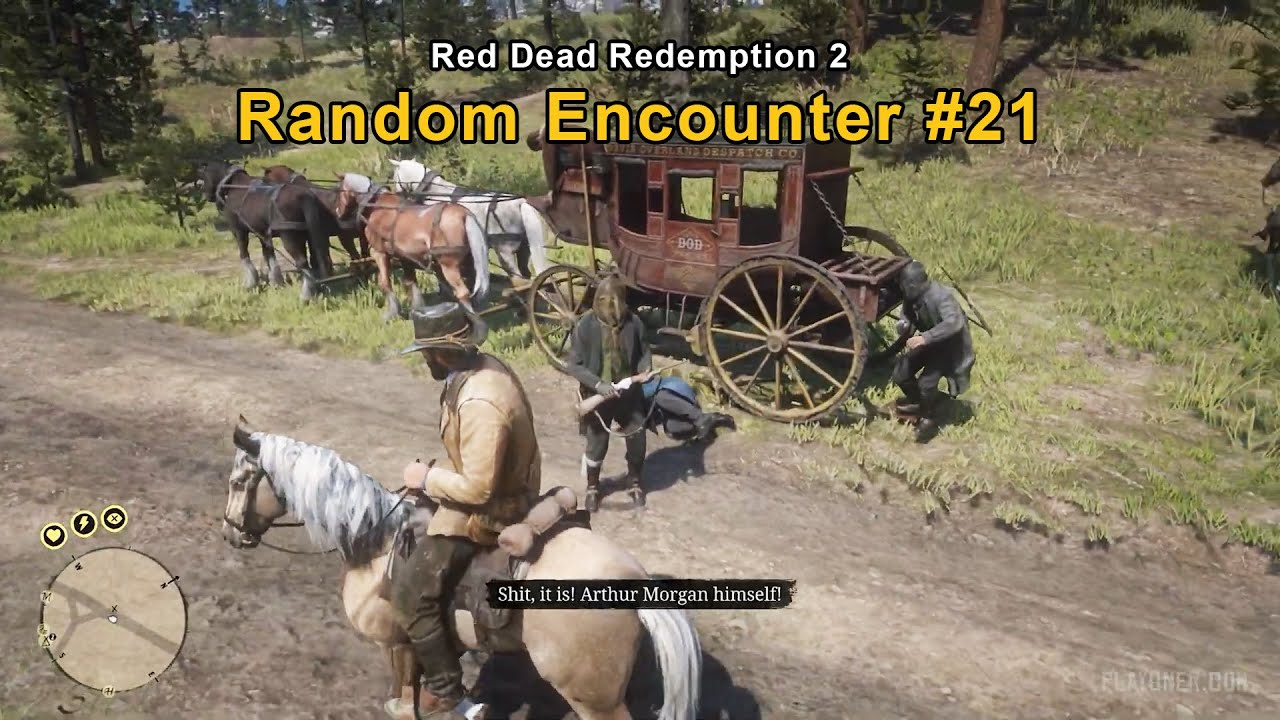 O'Driscoll Boys stagecoach robbery - Random Encounter #21 - Red Dead ...