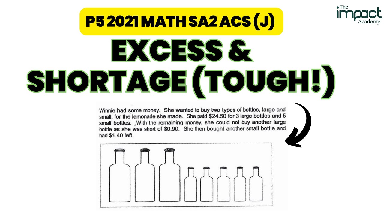 P5 Whole Numbers - Important Excess and Shortage Concept | DO IT WITH ...