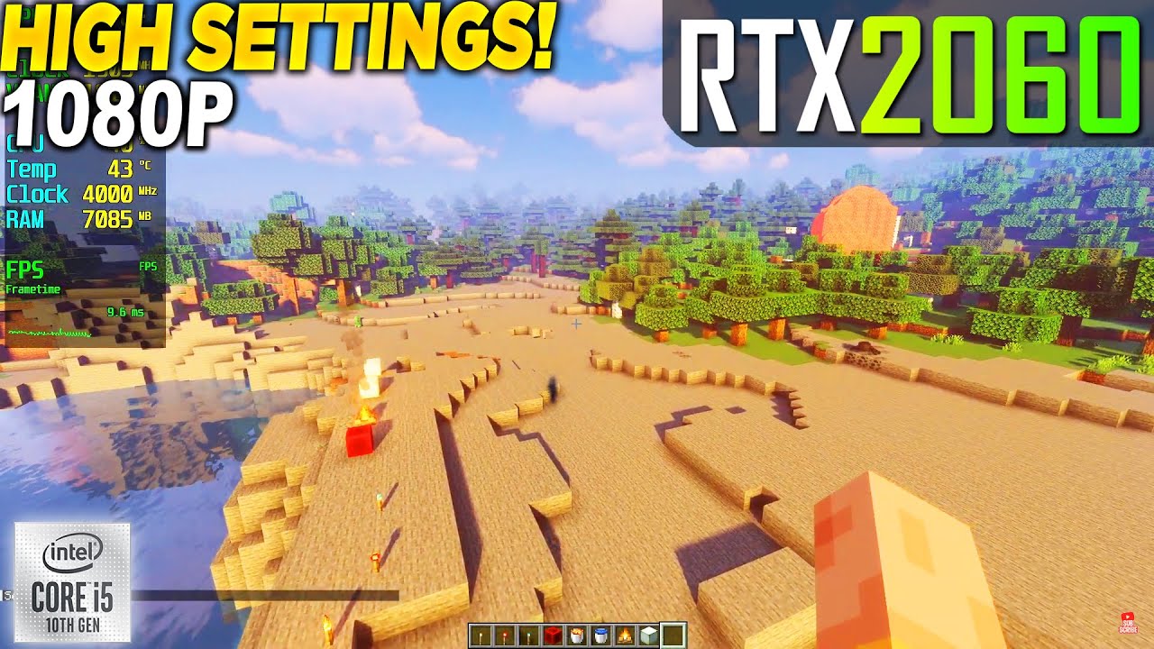 Minecraft Shader Mod RTX 2060 + i5 10400F - 1080p High, - YouTube