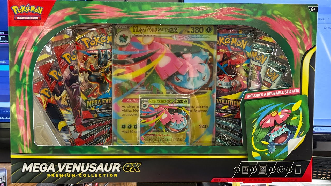 Happy 2026! Mega Venusaur ex Premium Collection Box Opening - YouTube