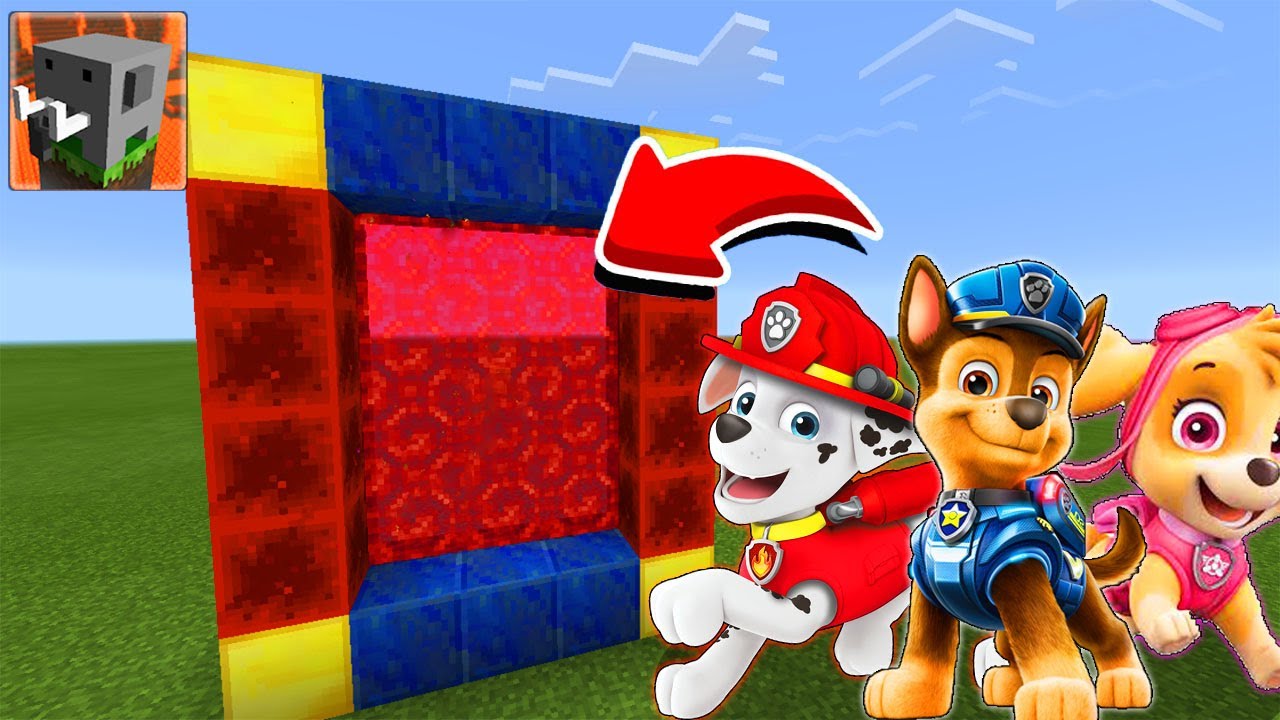 How to make a Portal to Paw Patrol Dimension in CRAFTSMAN - YouTube