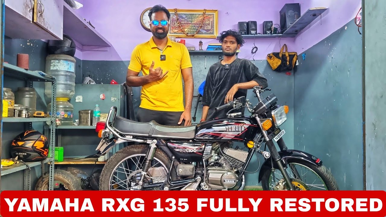 YAMAHA RXG 135 FULLY RESTORED | 1.3 Lacs. | CHENNAI BIKE ZONE | ARK DIARIES - YouTube