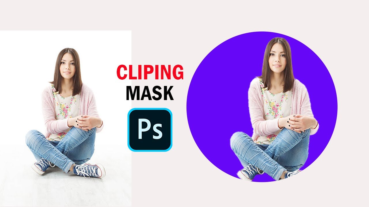 How To Create Clipping Mask In Photoshop. Photoshop Tutorials - YouTube