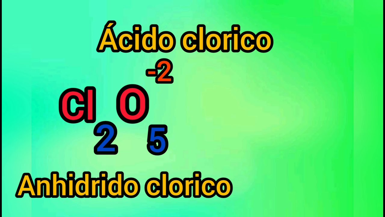 ácido clorico y ácido perclorico - YouTube