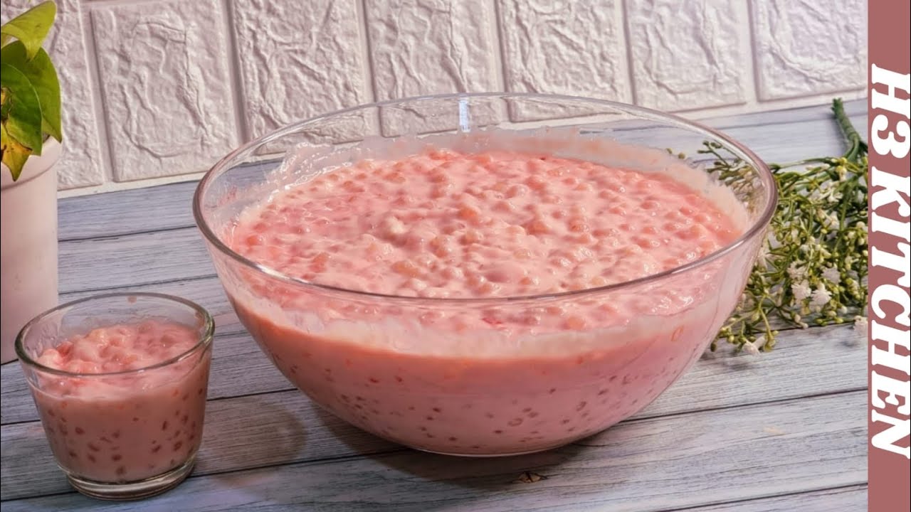 sagu dessert |sabudana dessert |first time on YouTube |H3KITCHEN ...