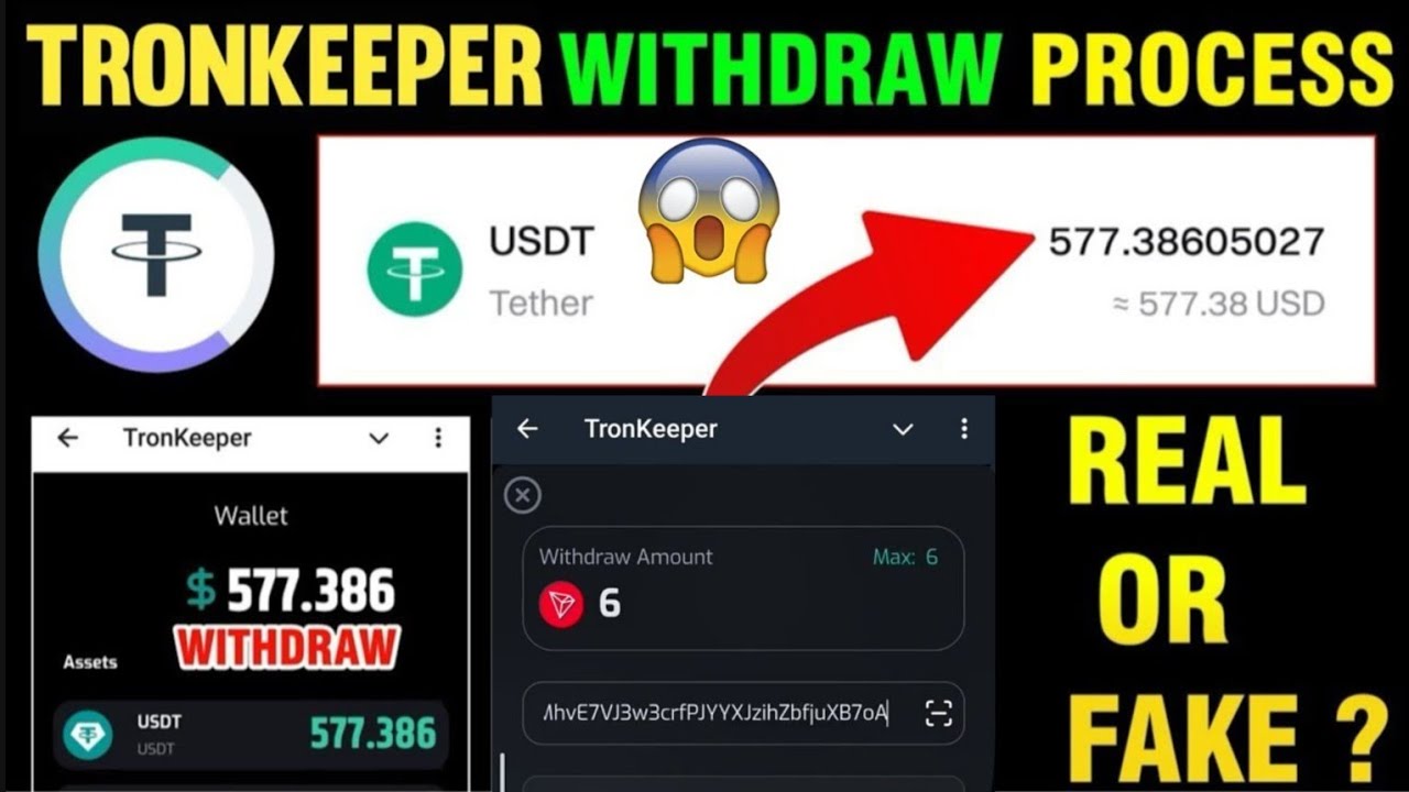 Tronkeeper Withdraw Process | Tronkeeper To Binance TRX Withdraw ...