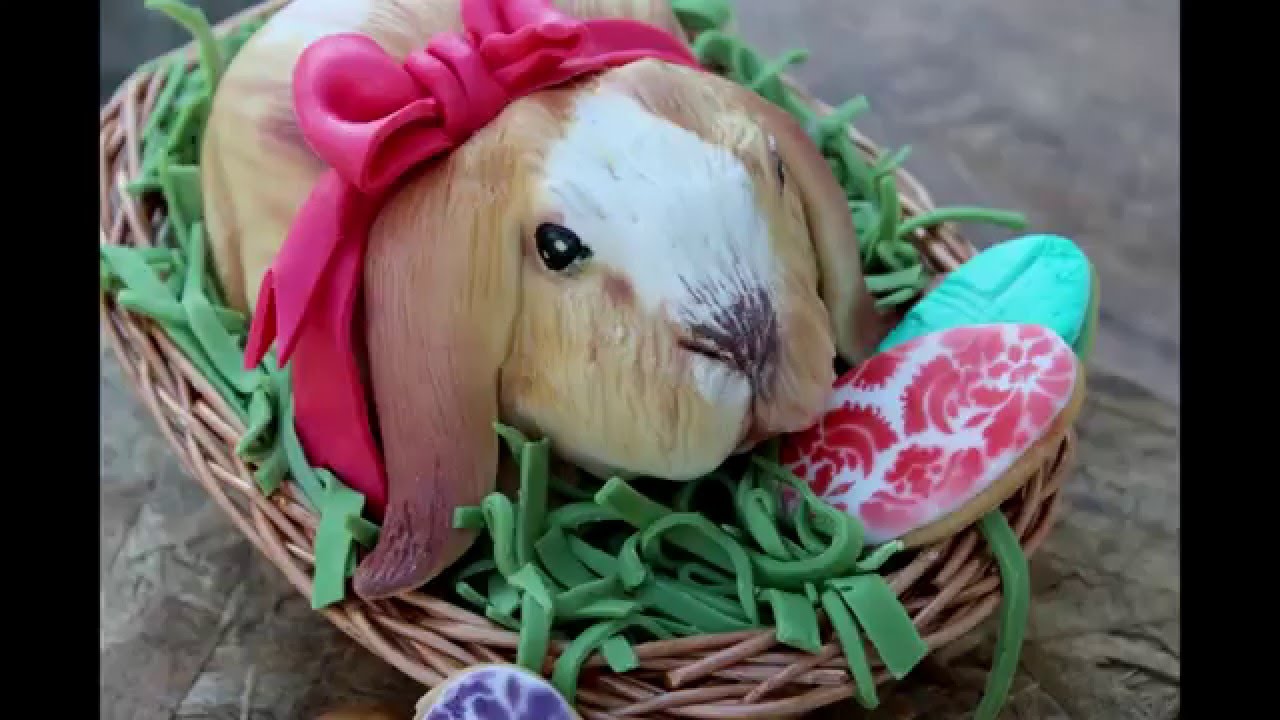 Kricky Cakes Decoration: Easter Realistic rabbit cake tutorial with ...