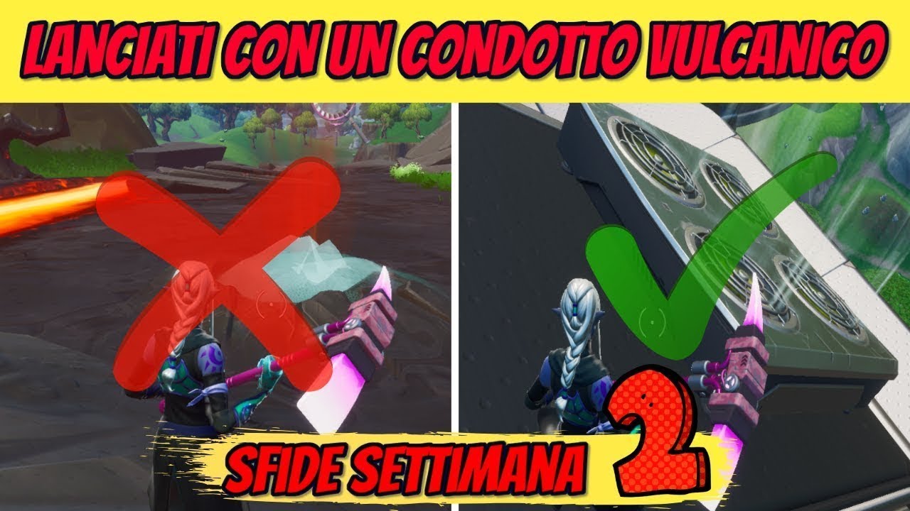 Fortnite Season 9 - Lanciati con un condotto vulcanico in partite ...