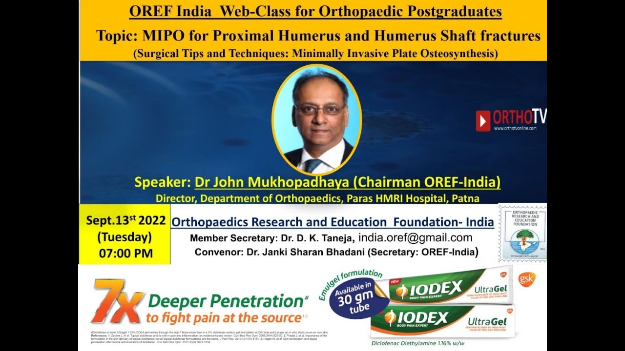 OREF Webclass :MIPPO in humerus shaft and proximal humerus Fracture ...