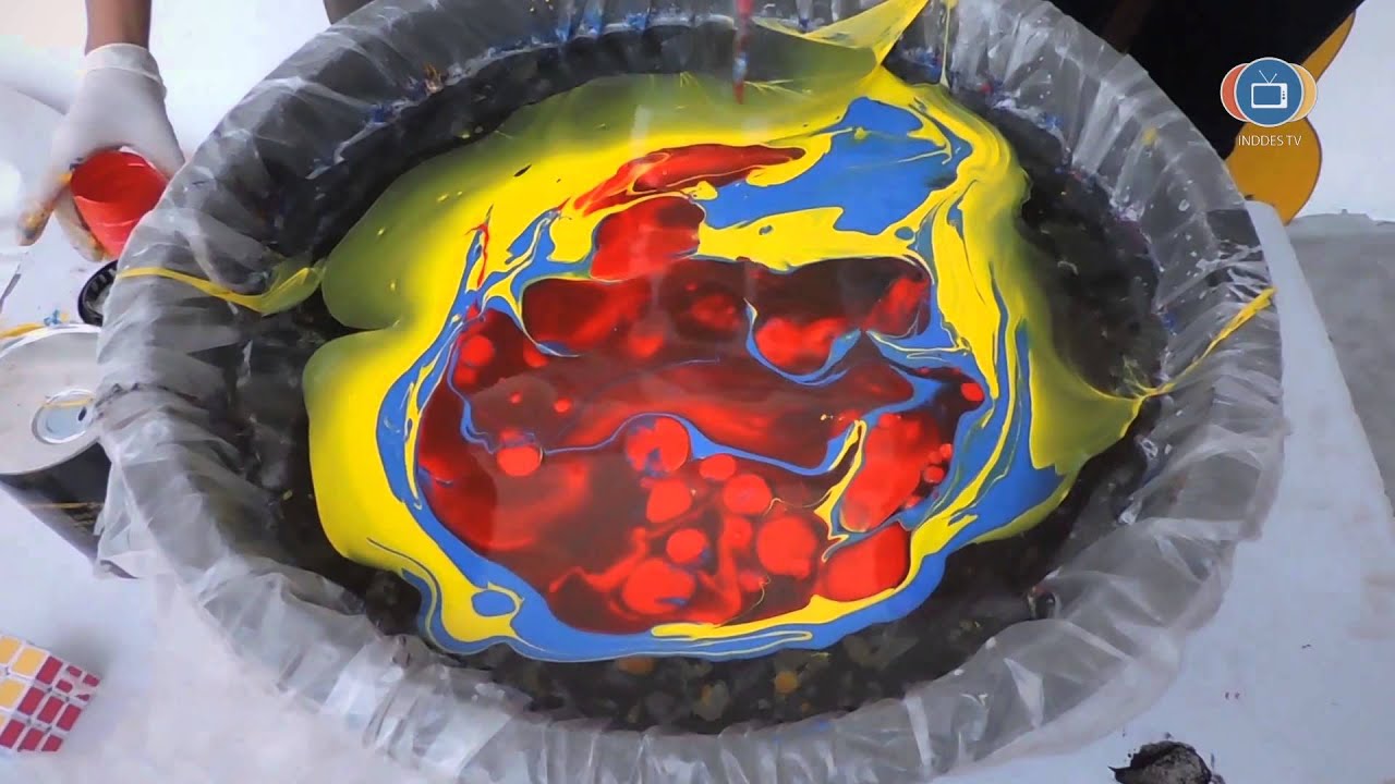 INDDES DIY : HOW TO SWIRL PAINT - YouTube