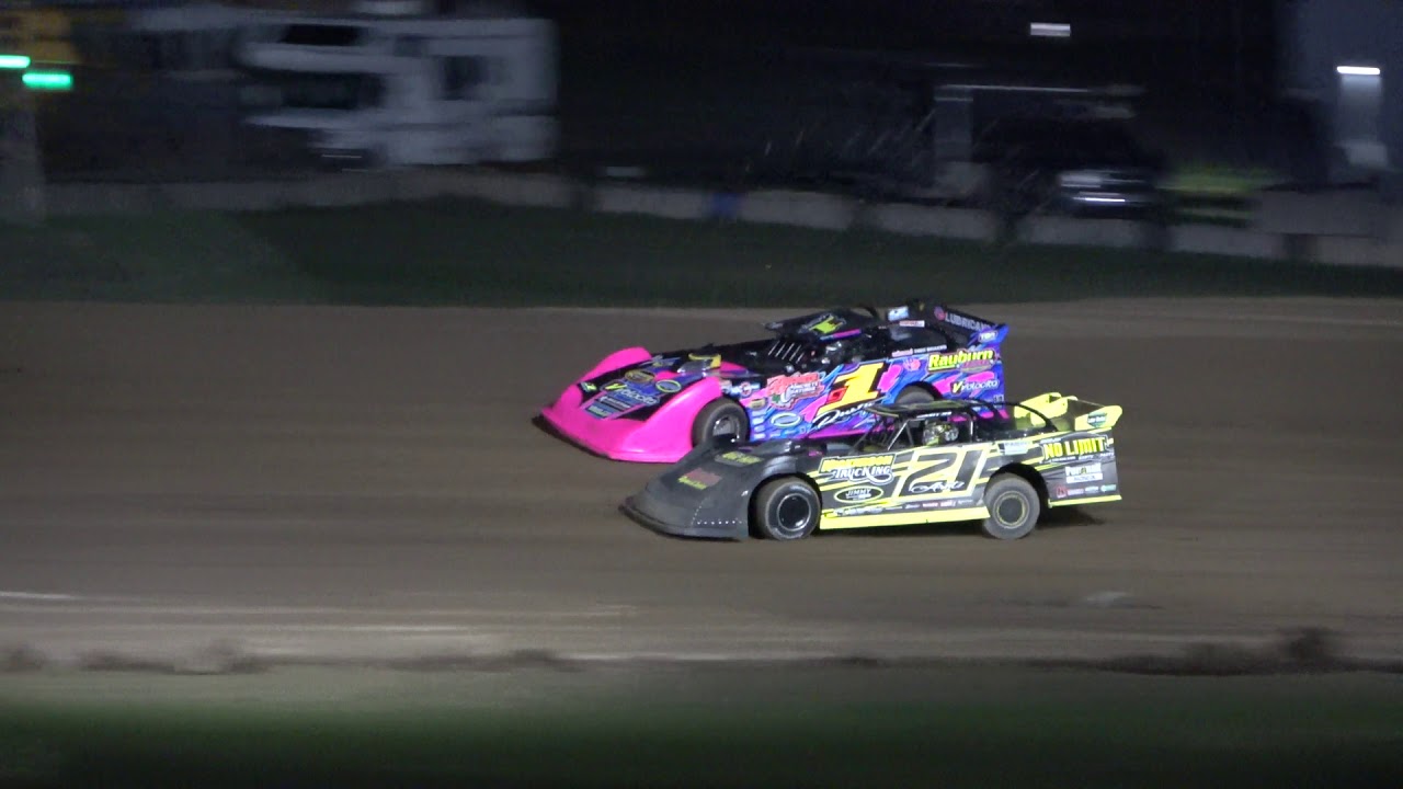 Late Model Heat Race #2 at Crystal Motor Speedway, Michigan, on 4-20 ...