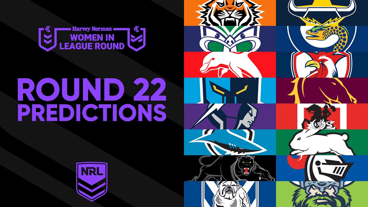 NRL Round 22 Predictions 2024 - Women In League Round - YouTube