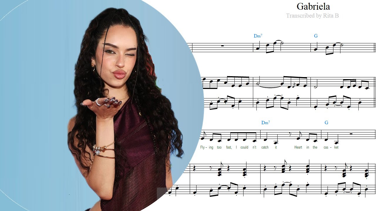 KATSEYE — Gabriela — Piano Sheet Music - YouTube