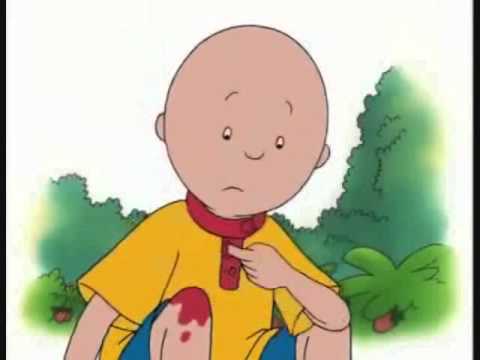 Caillou eats blood to unfitting music - YouTube