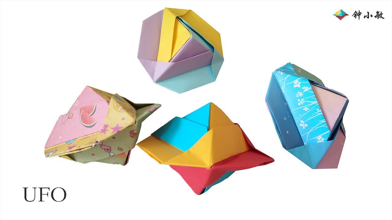 UFO | Origami UFO tutorial | paper craft | 飞碟 - YouTube