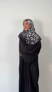 Платок на голову женский на шею хиджаб шелковый арабский черный - YouTube