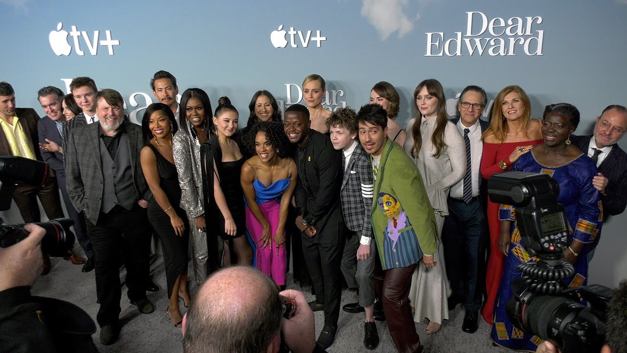 Cast of Apple TV+'s "Dear Edward" pose together at their world premiere ...