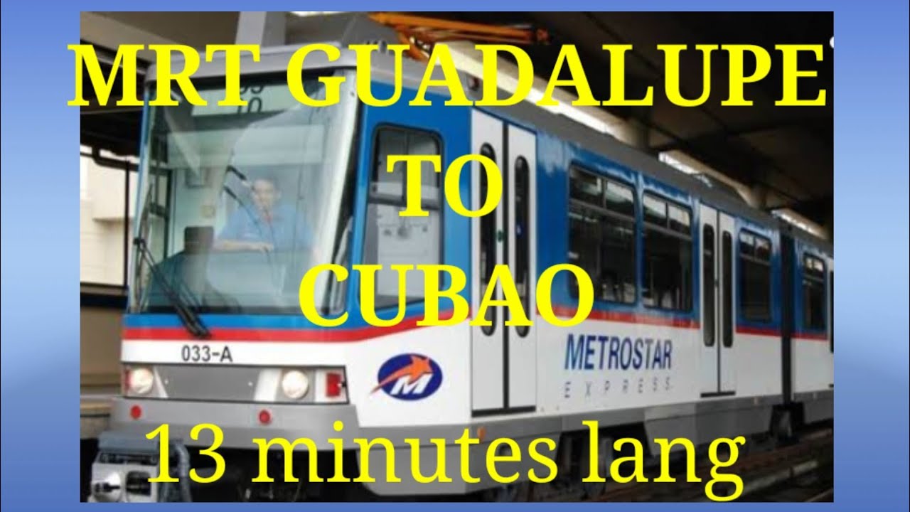 MRT Guadalupe to Cubao 13 minutes - YouTube