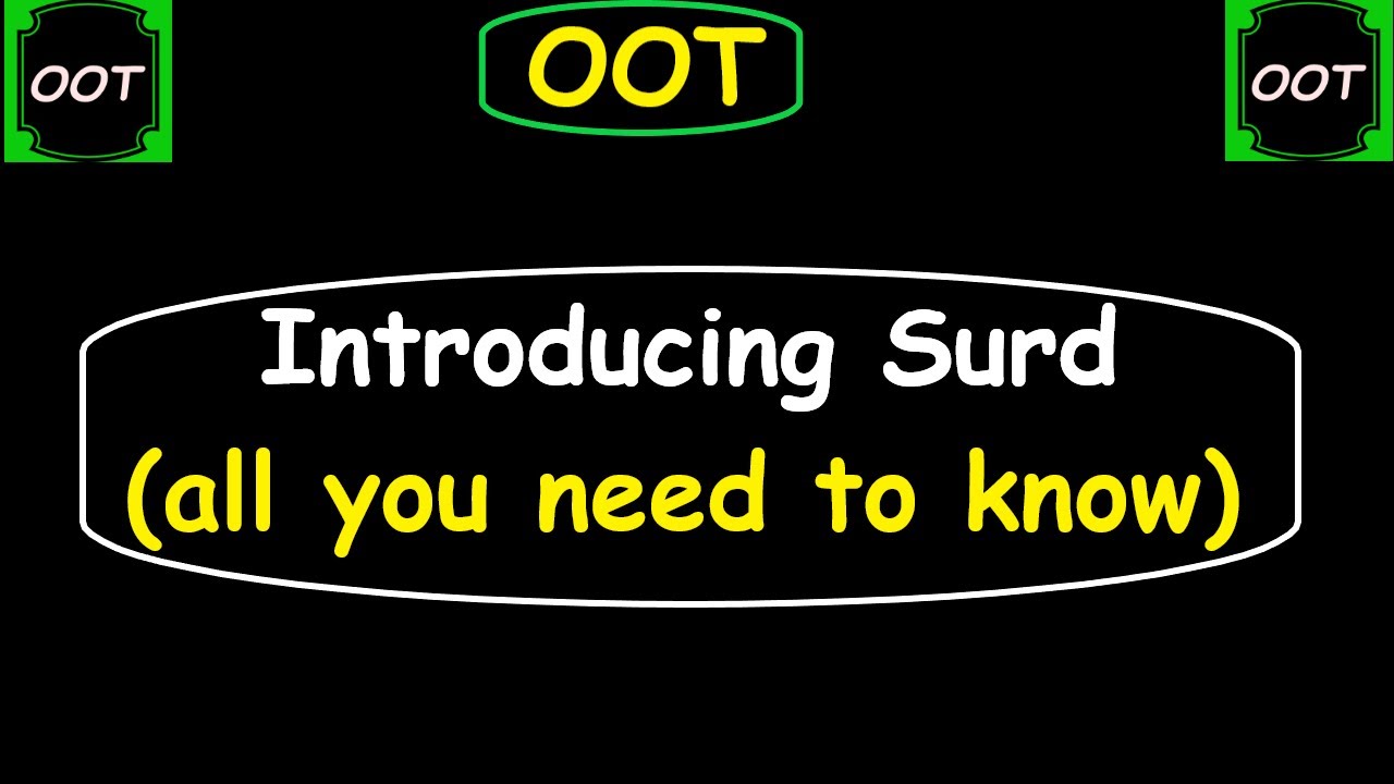 INTRODUCTION TO SURD (All you need to know about irrational number ...