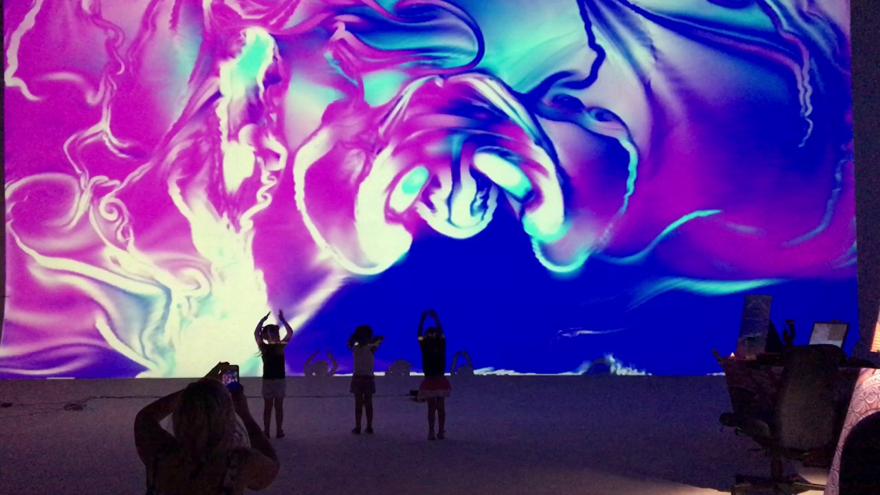 Kinect Hand Fluids at Brewery Artwalk - YouTube