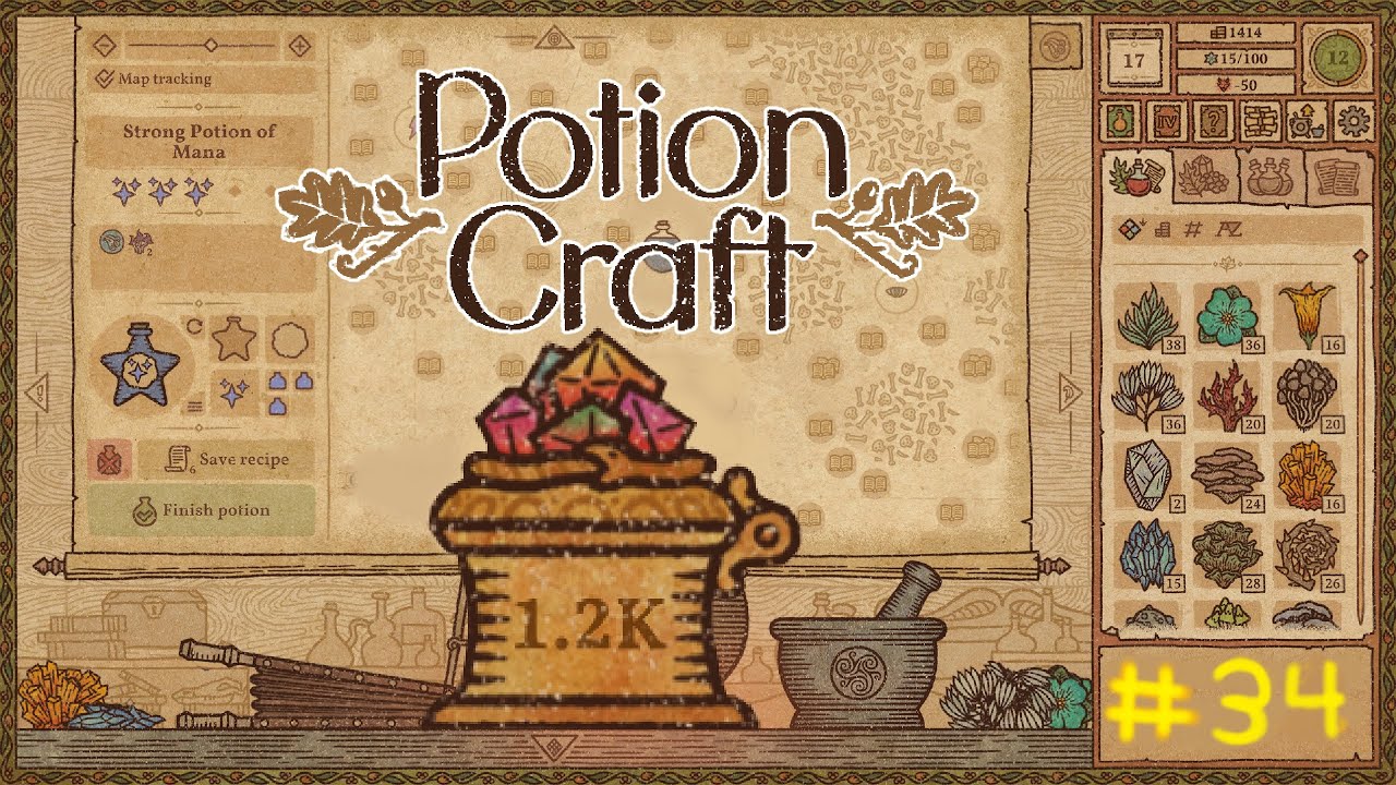 Карта в Potion Craft