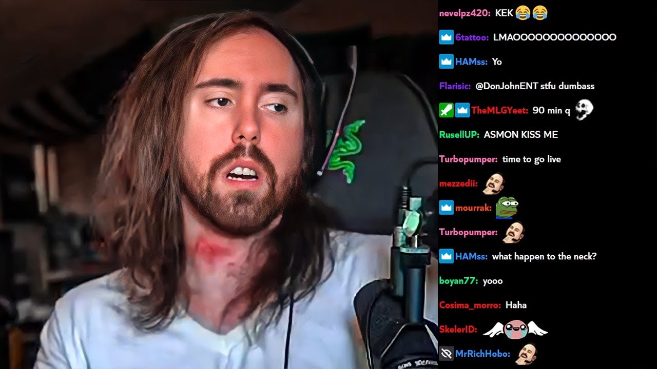 "Asmon why is your neck so red?!" - YouTube