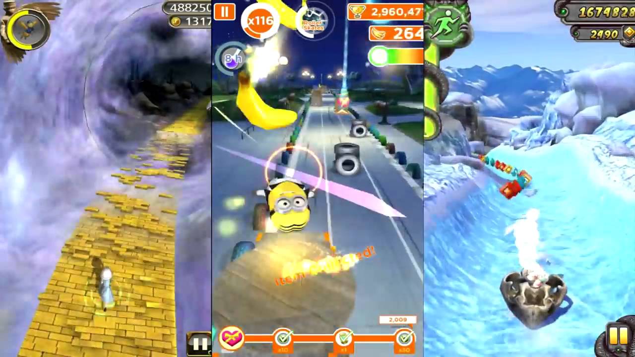 TEMPLE Run OZ VS Minion Rush VS Temple Run 2 HD 2016 - YouTube