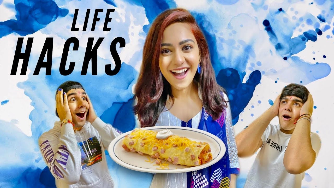 TRYING LIFE HACKS WITH BROTHER & SISTER PART 16 | Rimorav Vlogs - YouTube
